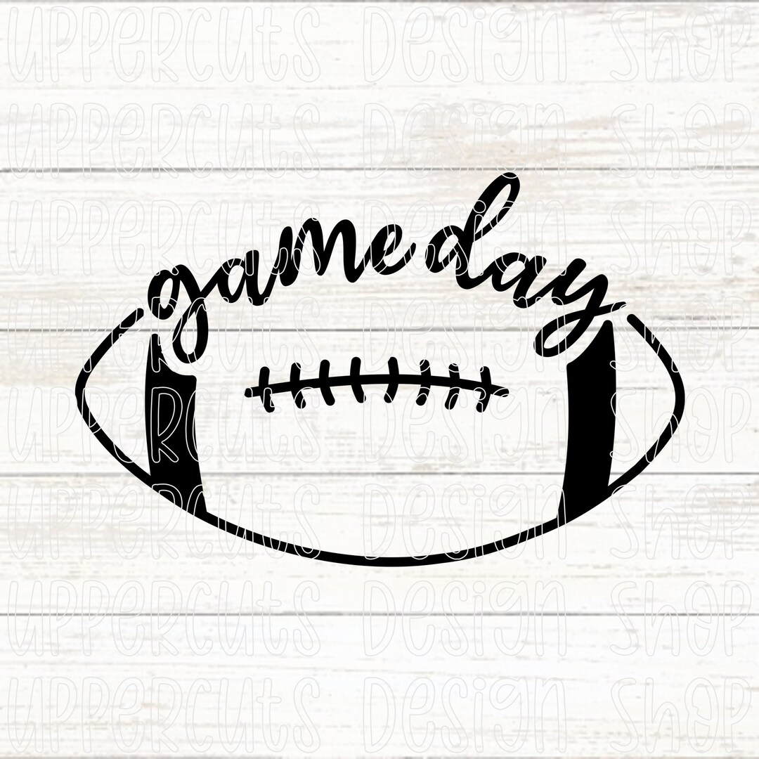 Game Day SVG, Cute Football DIY Graphic Tee, Football Fan Cut File for ...