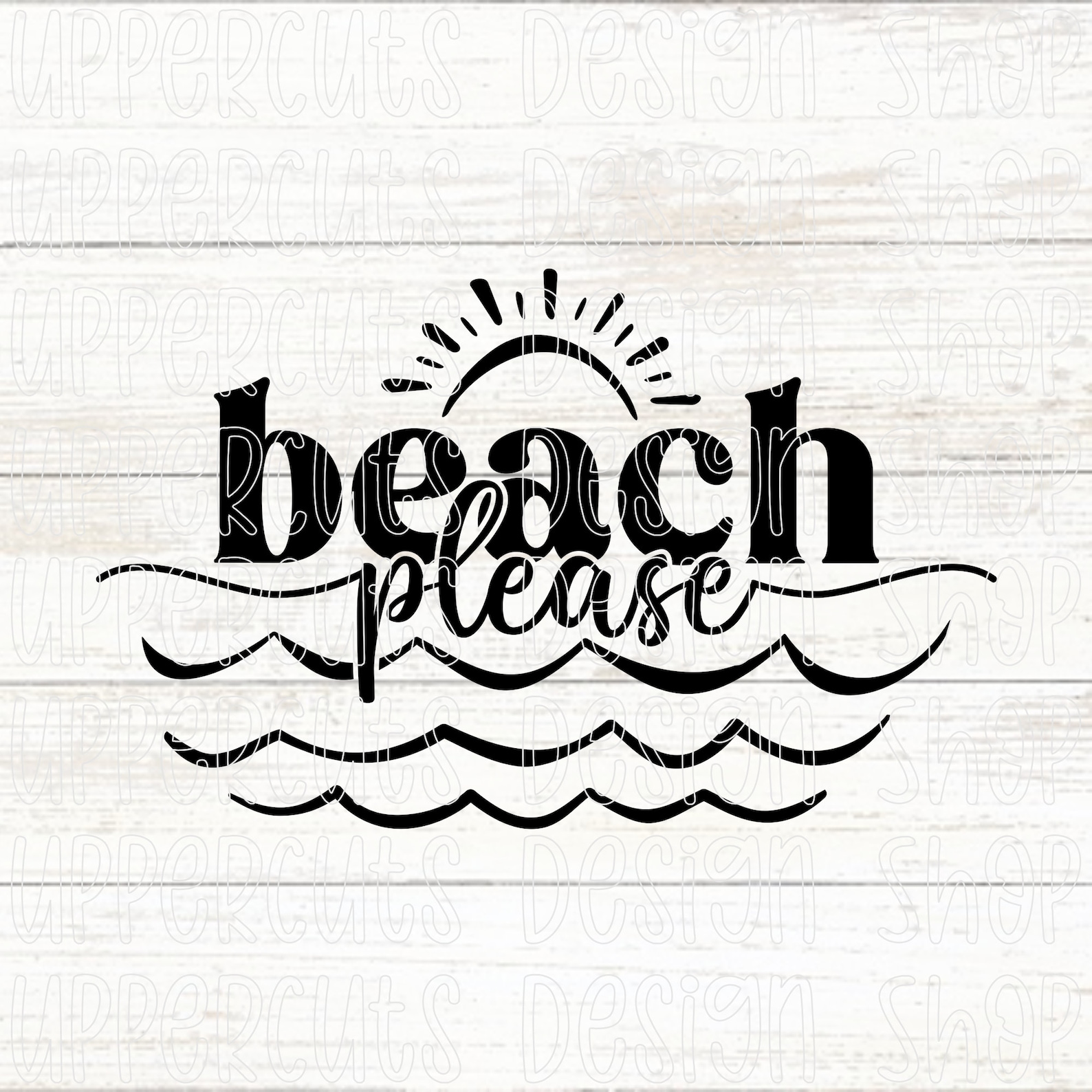 Beach Please Svg Beach Svg Ocean Waves And Sun Svg Diy Etsy