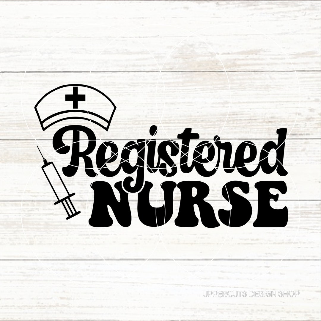 Registered Nurse SVG, Cute Nurse Life SVG, Diy Nurse Car Decal, T-shirt ...