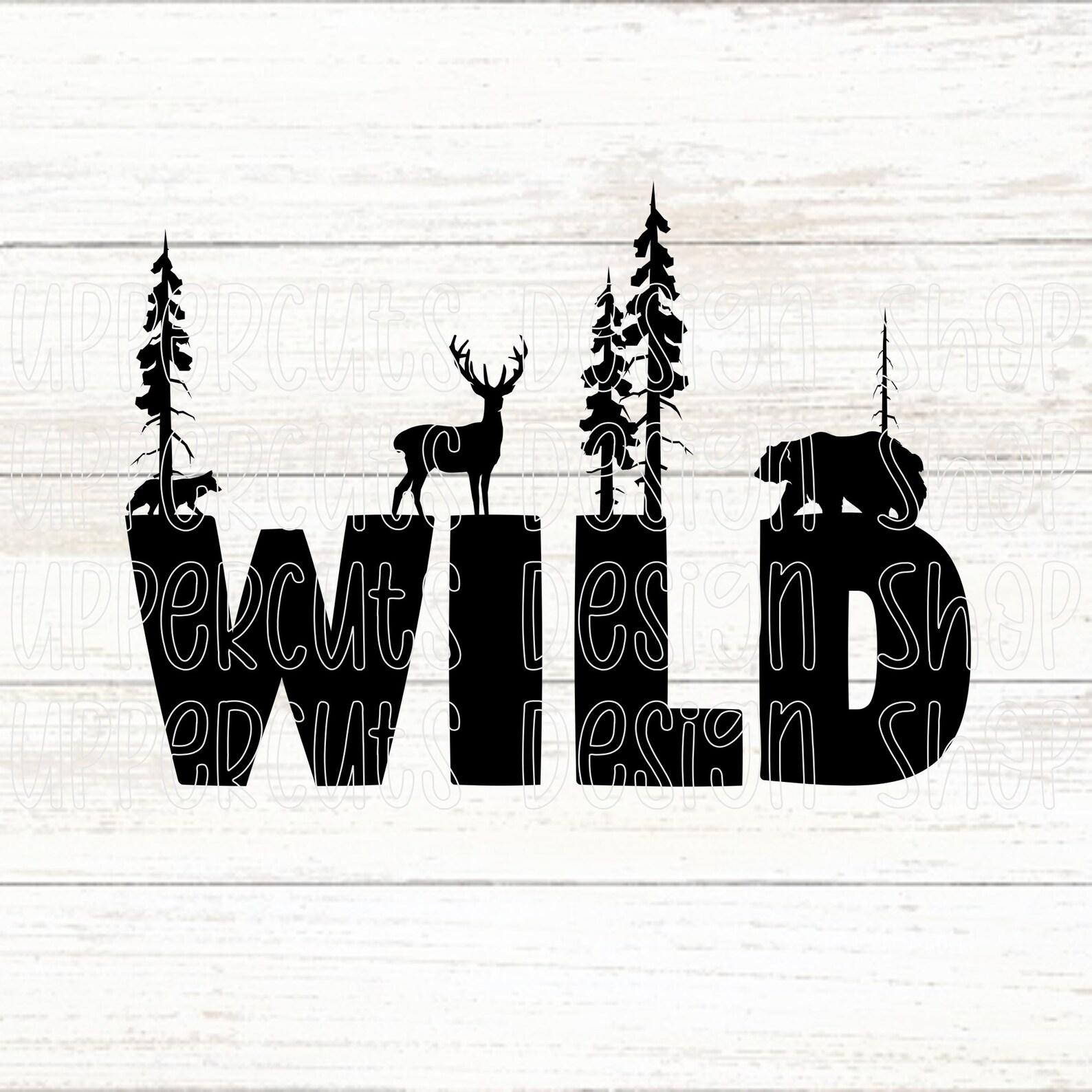Wild SVG File Forest Graphic Woodland Animals SVG Nature - Etsy