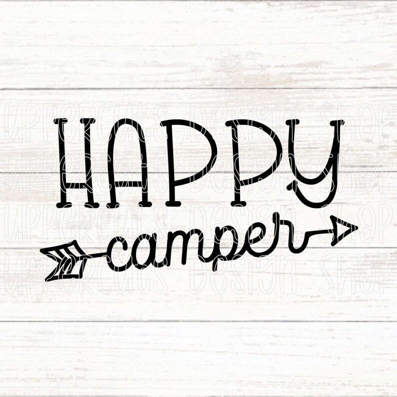 Happy Camper SVG Simple Camping SVG Family Camping Trip Cut - Etsy Canada