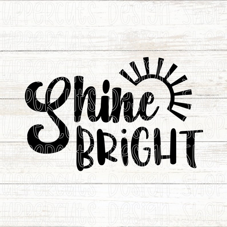 Shine Bright SVG Shine Bright Like a Diamond Svg Sunshine - Etsy