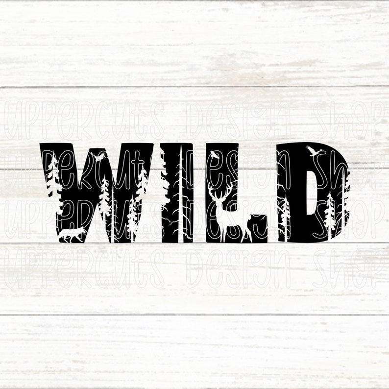 Wild SVG File, Forest Graphic, Woodland Animals SVG, Nature Theme Cut ...