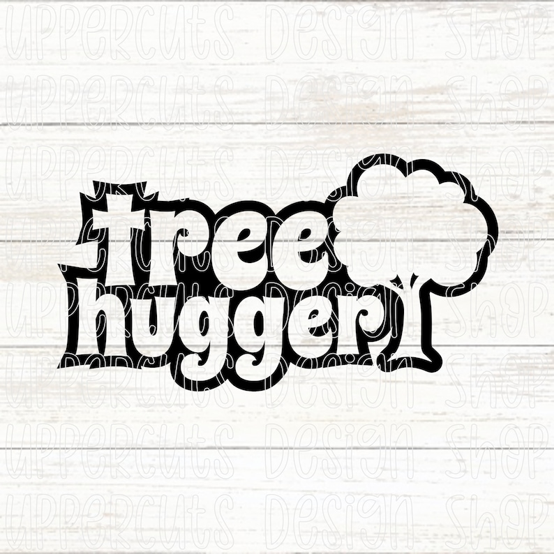 Tree Hugger SVG File, Tree DIY Graphic Tee, Forest Cuttable File for ...