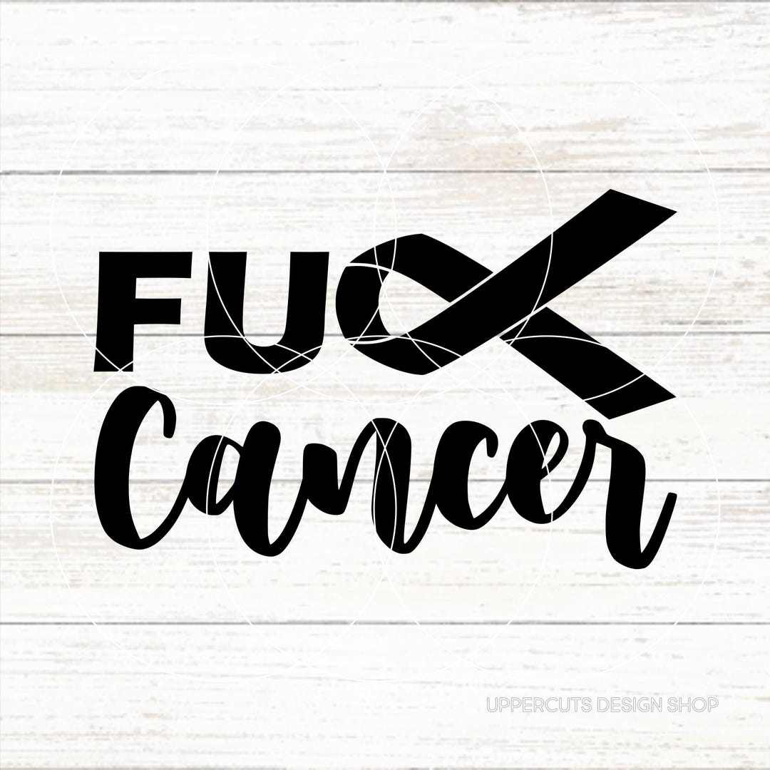 F Cancer SVG, Fu*k Cancer, Cancer Awareness Svg, Breast Cancer ...