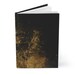Bold Beautiful Black Gold Print Hardcover Journal Matte Vintage Style ...