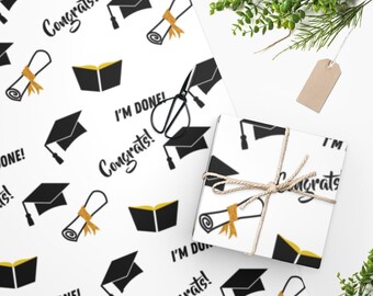 Graduation Gift Wrapping Paper for Gift Graduate Gift - Etsy