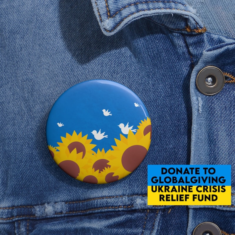 Ukraine Flag Pin - Etsy