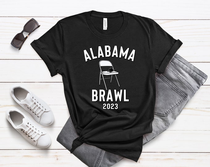 Folding Chair Shirt, Alabama Brawl Fight Internet Meme Funny Shirt ...