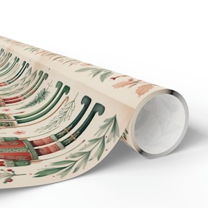 Classical Vintage Christmas Style Nutcrackers Wrapping Paper Family ...