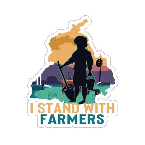 I Stand With Farmers Sticker - Punjab India Farmers - Support Farmers ...
