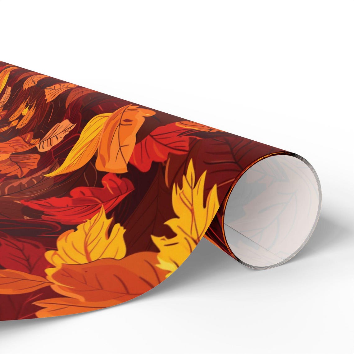 Autumn Leaves Wrapping Paper, Christmas Wrapping Paper, Wrapping Paper ...