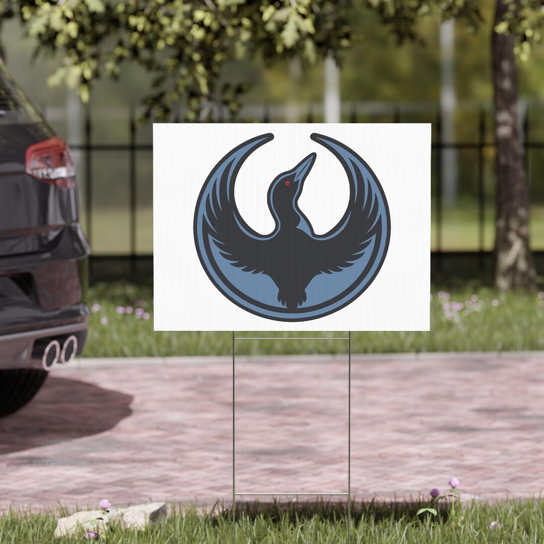 Minnesota Resistance Yard Sign, Minnesota Rebel Loon Bird Symbol for ...
