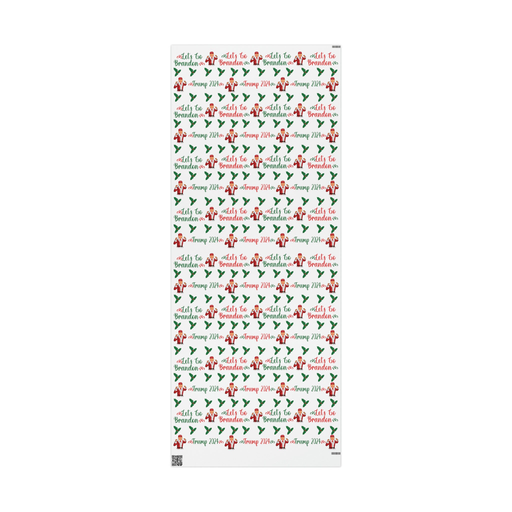 Christmas Trump 2024 Let's Go Brandon Wrapping Paper Biden Trump 2024 ...