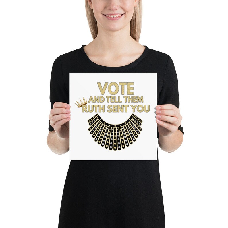 RBG Vote Poster Ruth Bader Ginsburg VOTE and Tell Them - Etsy