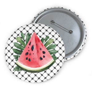 Not a Watermelon Palestine Pin Button - for Those Who Stand With ...