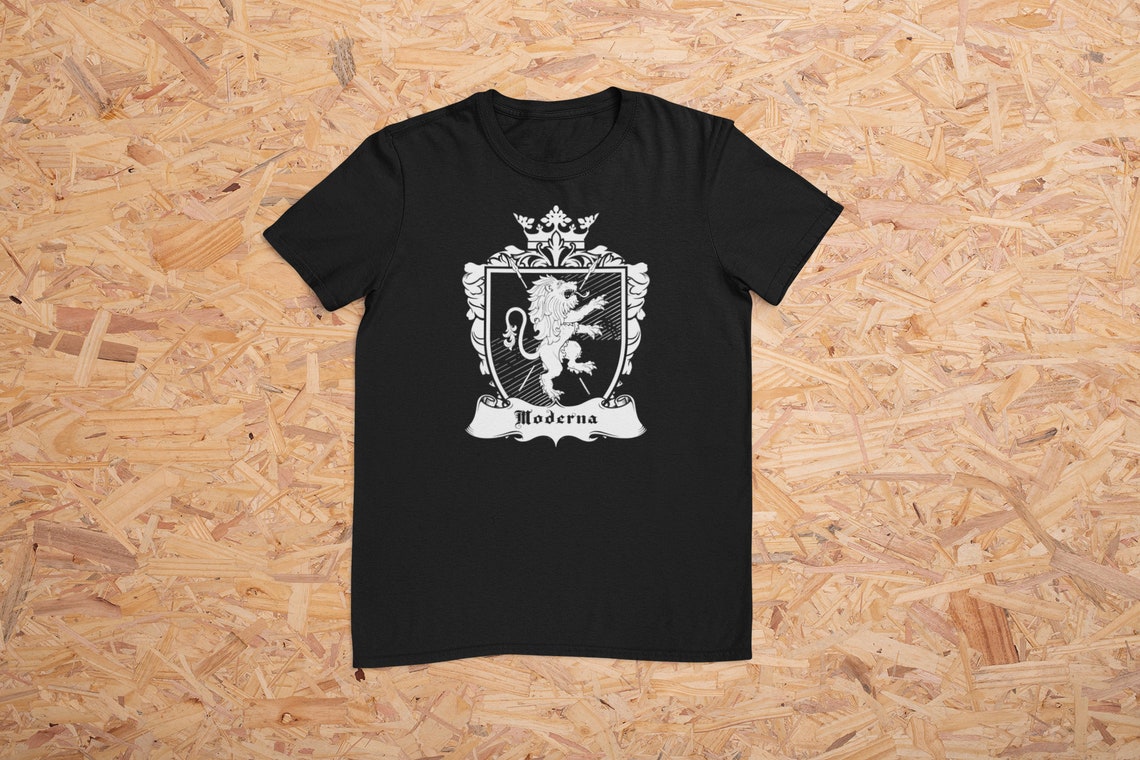 Vaccinated Team Moderna House Crest Moderna Roll up Your - Etsy