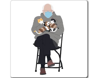 Bernie Poster Bernie Cool Mood Poster Bernie Mittens - Etsy