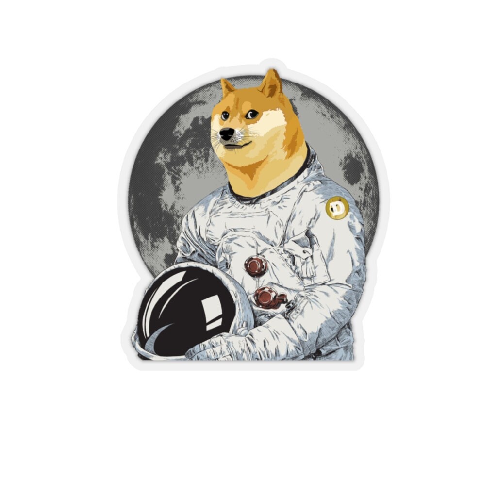 Doge Sticker Doge Coin Stickers Doge to the Moon Doge 420 - Etsy