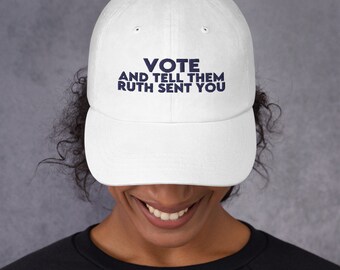 RBG Vote Pin Buttons Ruth Bader Ginsburg VOTE and Tell | Etsy