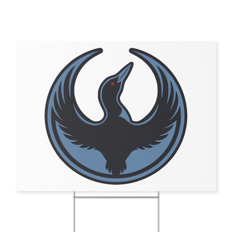 Minnesota Resistance Yard Sign, Minnesota Rebel Loon Bird Symbol for ...