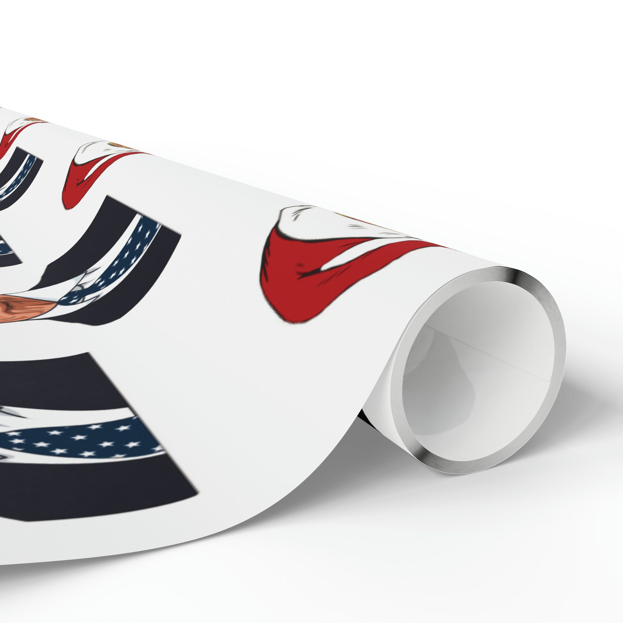 Santa Trump Wrapping Paper for Gifts - Pro Trump Christmas Gift Wrap ...