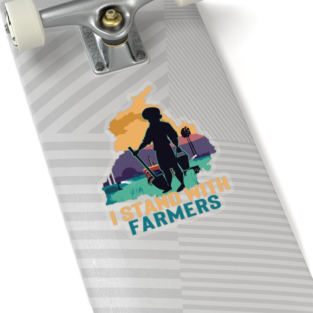 I Stand With Farmers Sticker Punjab India Farmers Support - Etsy