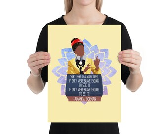 Amanda Gorman Quote Poster - Etsy