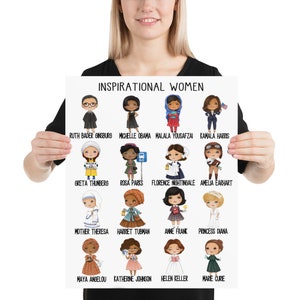 Inspirational Women Poster - Feminist Wonderful Women Leaders and ...
