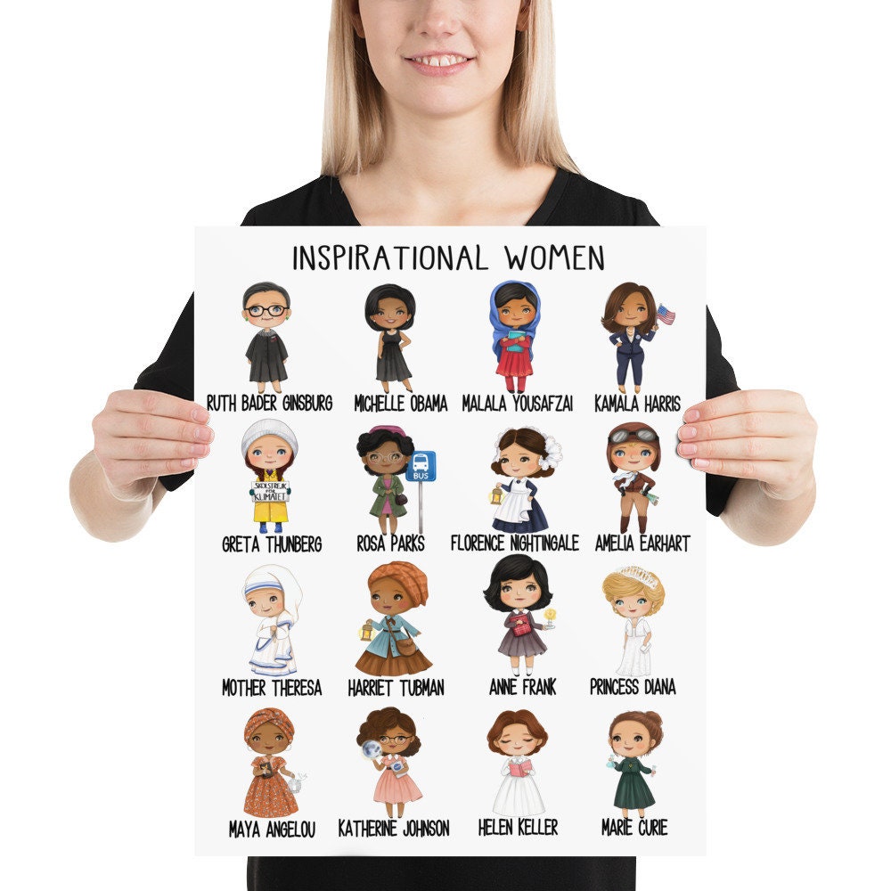 Inspirational Women Poster Feminist Wonderful Women Leaders - Etsy