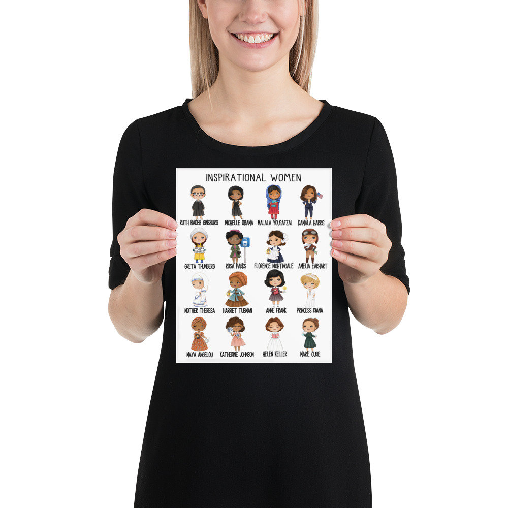 Inspirational Women Poster - Feminist Wonderful Women Leaders and ...