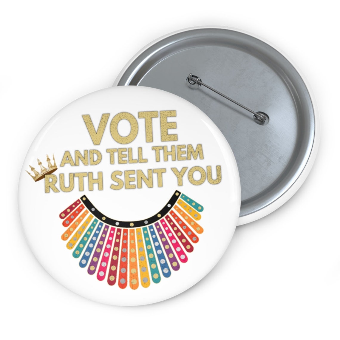 RBG Vote Pin Buttons Ruth Bader Ginsburg VOTEz et - Etsy France