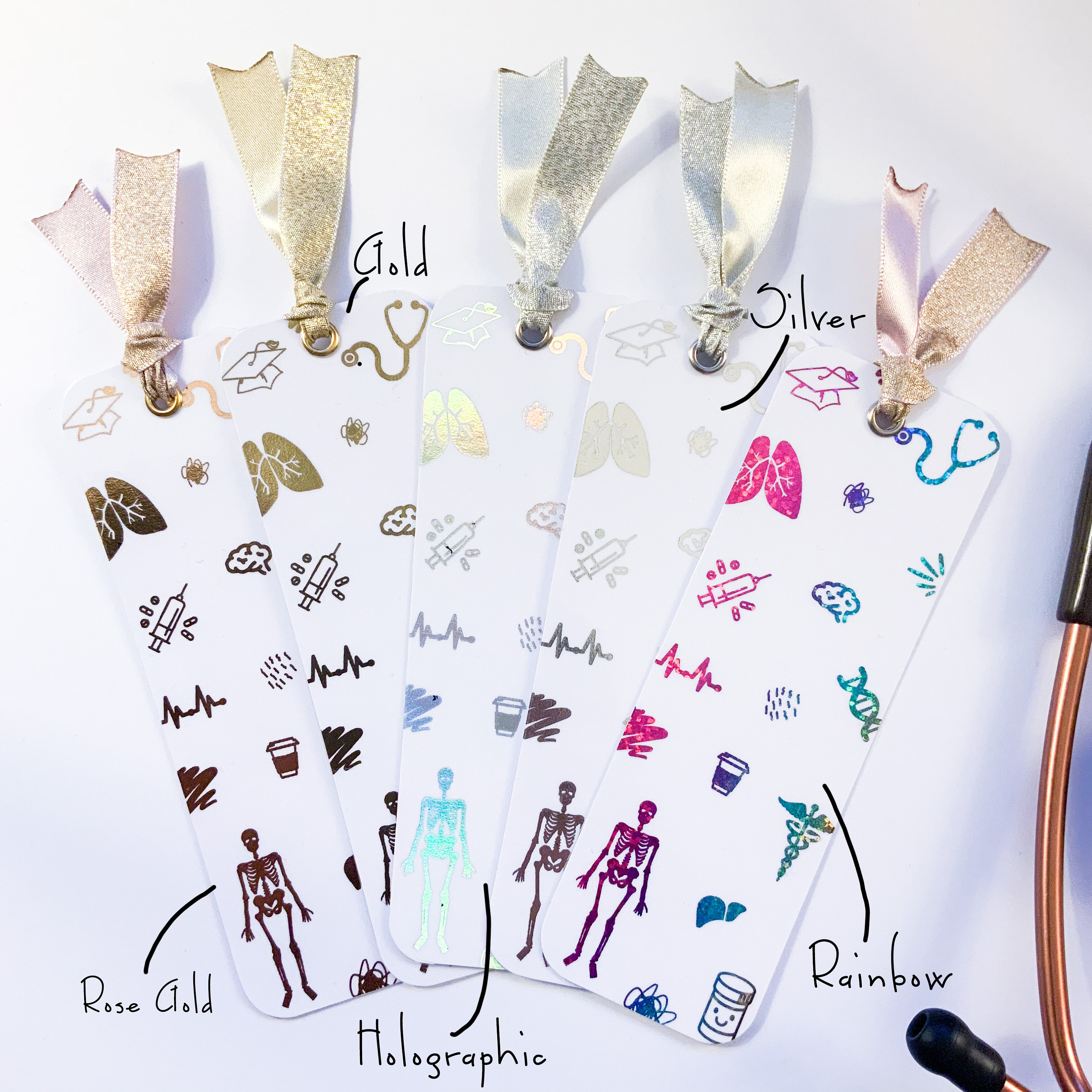 Buy The Healthcare Bookmark Medical Bookmark Cute Gifts Foiled Bookmark ...