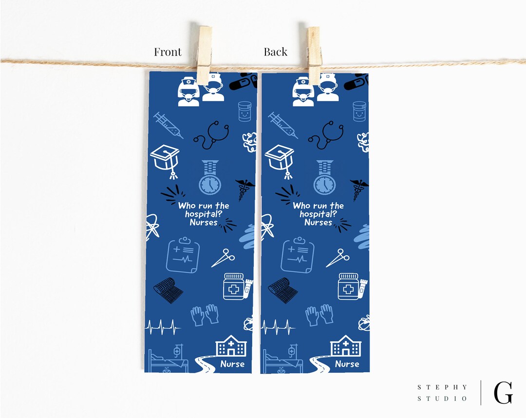 Nurse Bookmark Student Nurse Bookmark Personalised Gifts Graduation ...