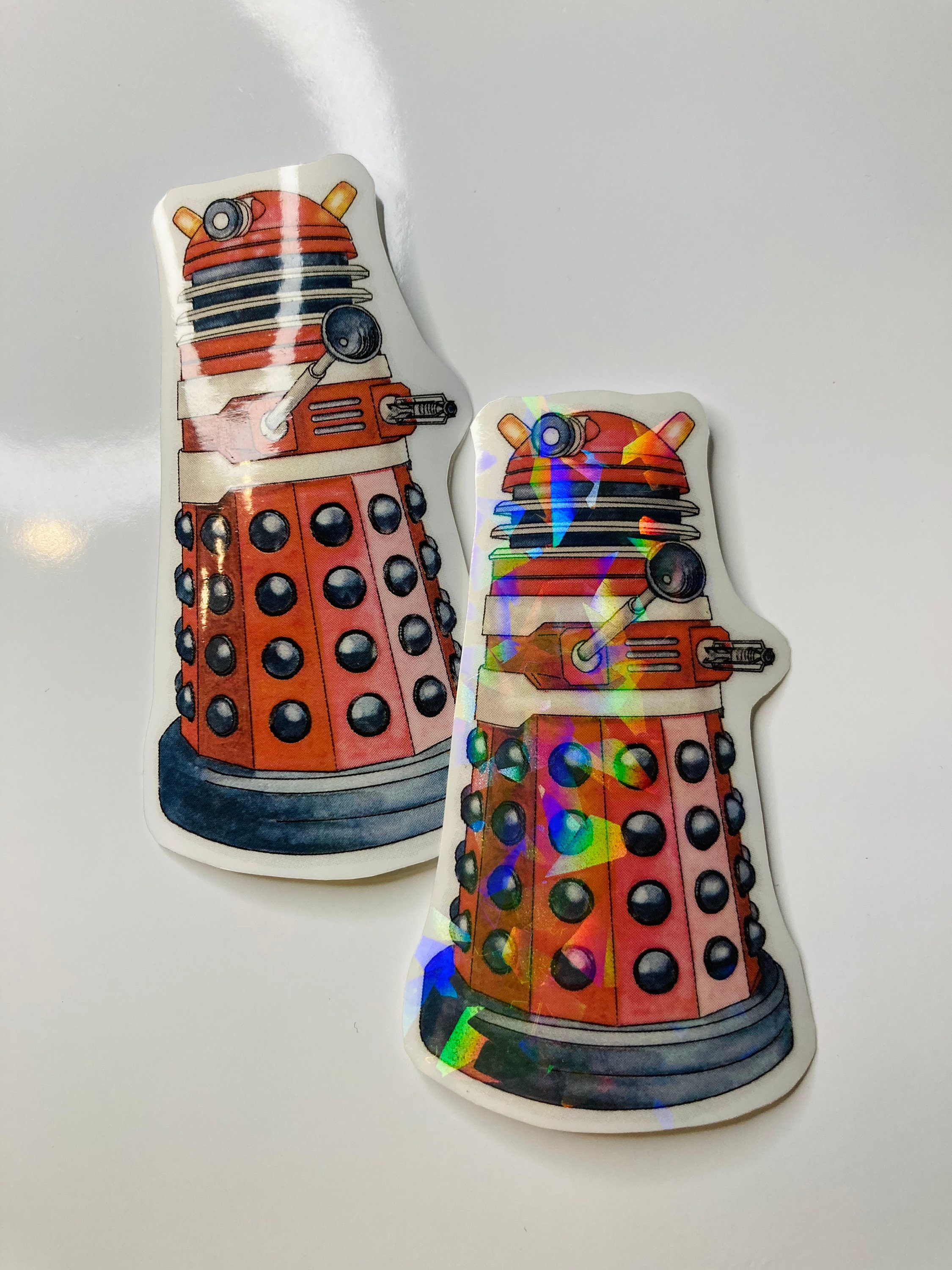 Dalek Sticker | Vinyl Dr. Who Holographic Stickers | British Police Box ...