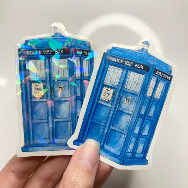 Doctor Who Police Box Sticker - Etsy