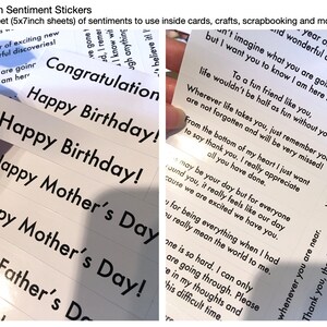 Sentiment Stickers | Stickers for Cards | Stickers for Scrapbooking ...