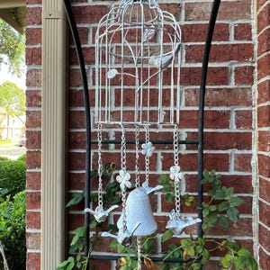 Metal Bird Cage Wind Chimes - Etsy