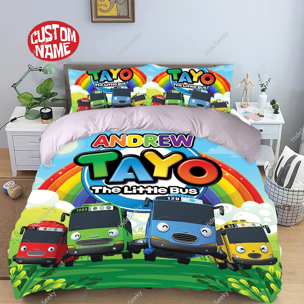 Tayo the Little Bus Personalized Bedding Set sold by Julianna Label ...