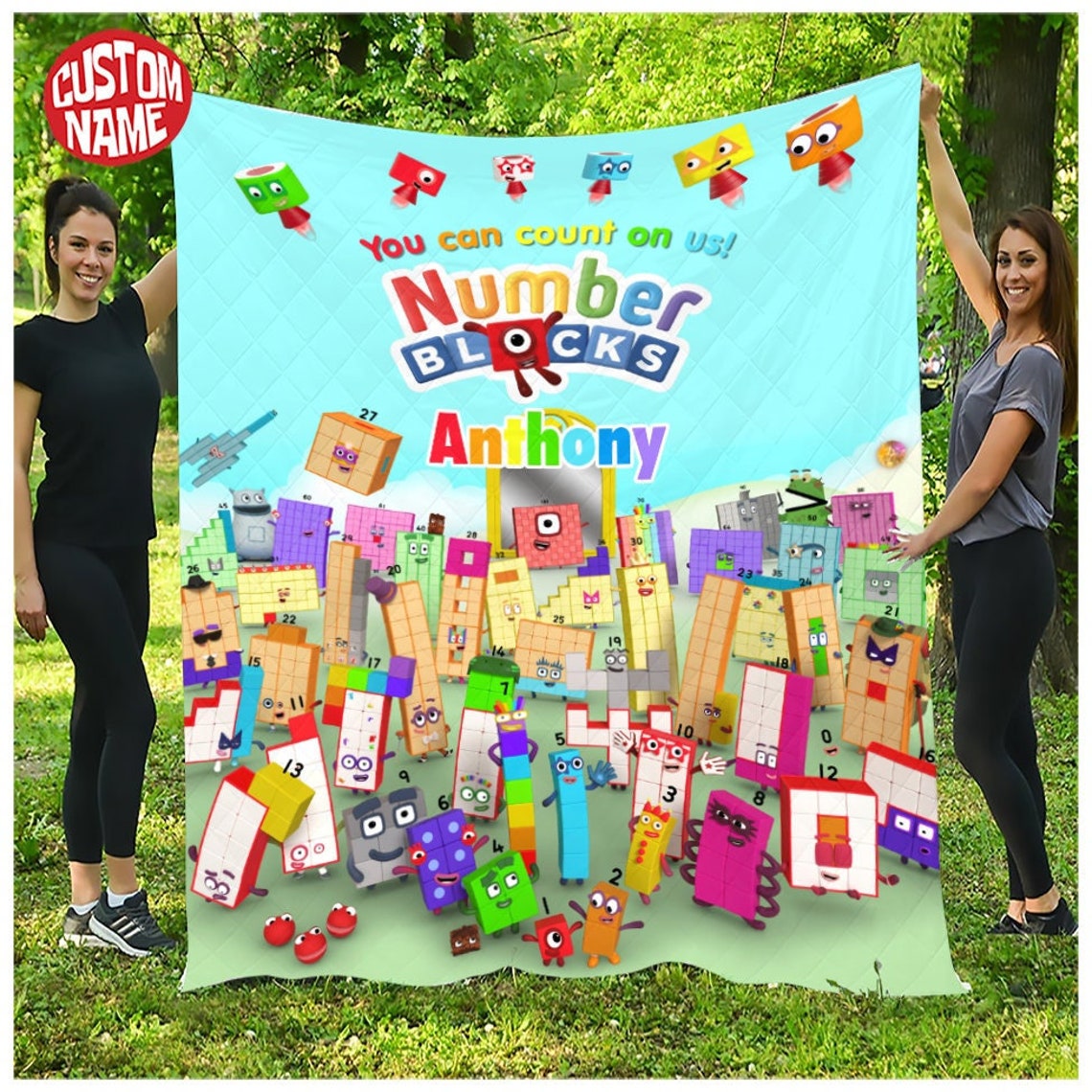 Custom Numberblocks Quilt Blanket Numberblocks Personalized - Etsy Ireland