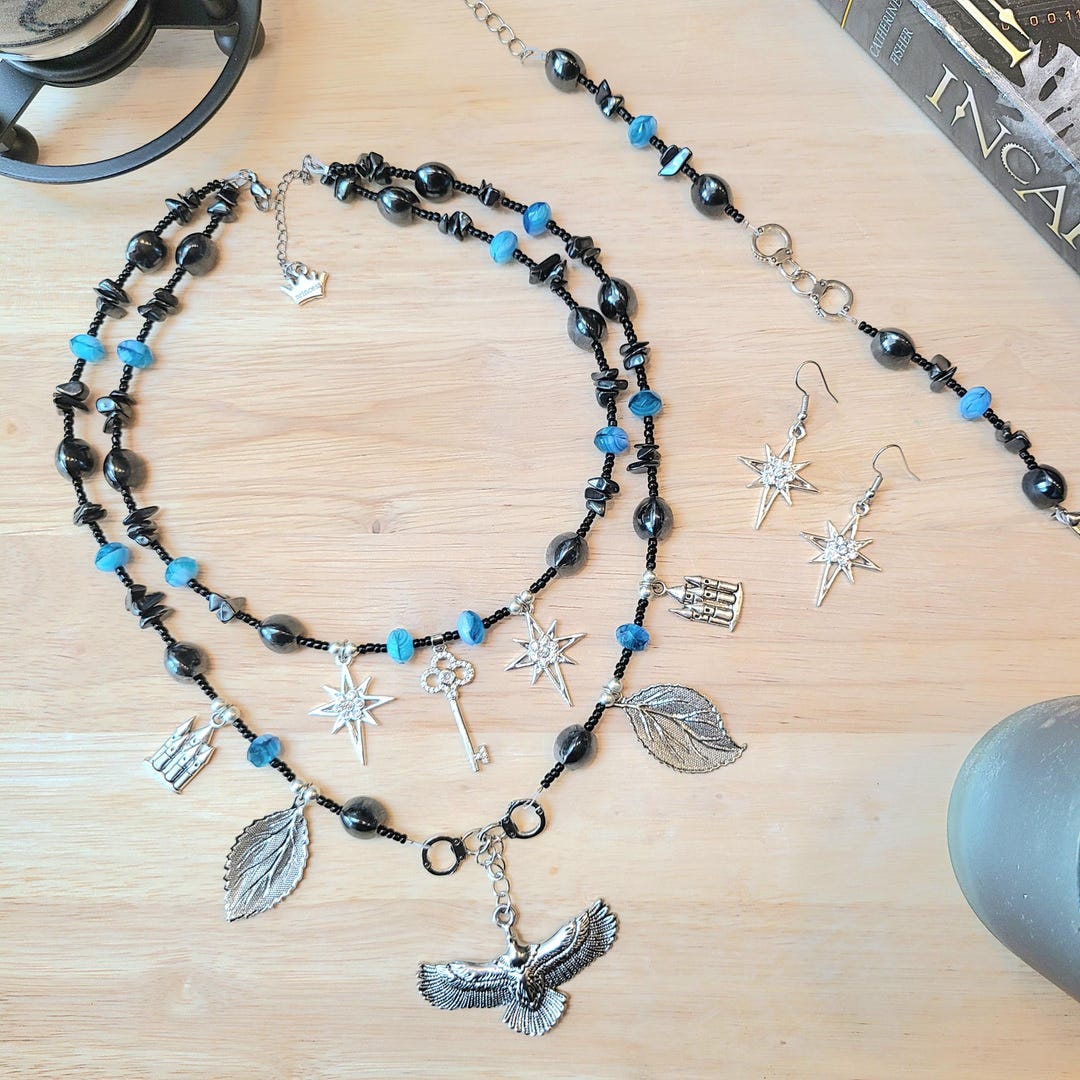 Jewelry Set Incarceron Book Theme Necklace Bracelet & Earrings Gift for ...