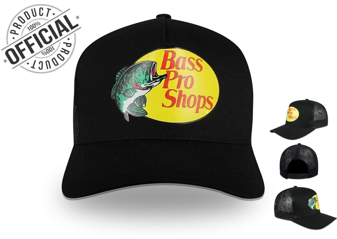 Bass Pro Shop Men's Trucker Hat Mesh Cap - One Size Fits All Snapback ...