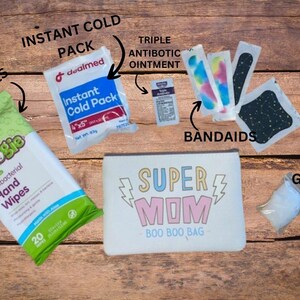 Super Mom Boo Boo Bag, Bandaid Bag, Ouchie Bag, Travel Bag, New Mom ...