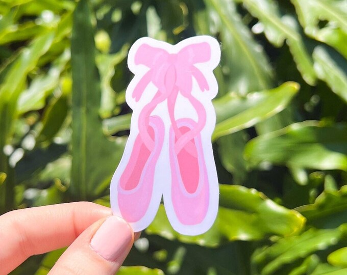 Ballet Shoes Monogram Decal - Etsy