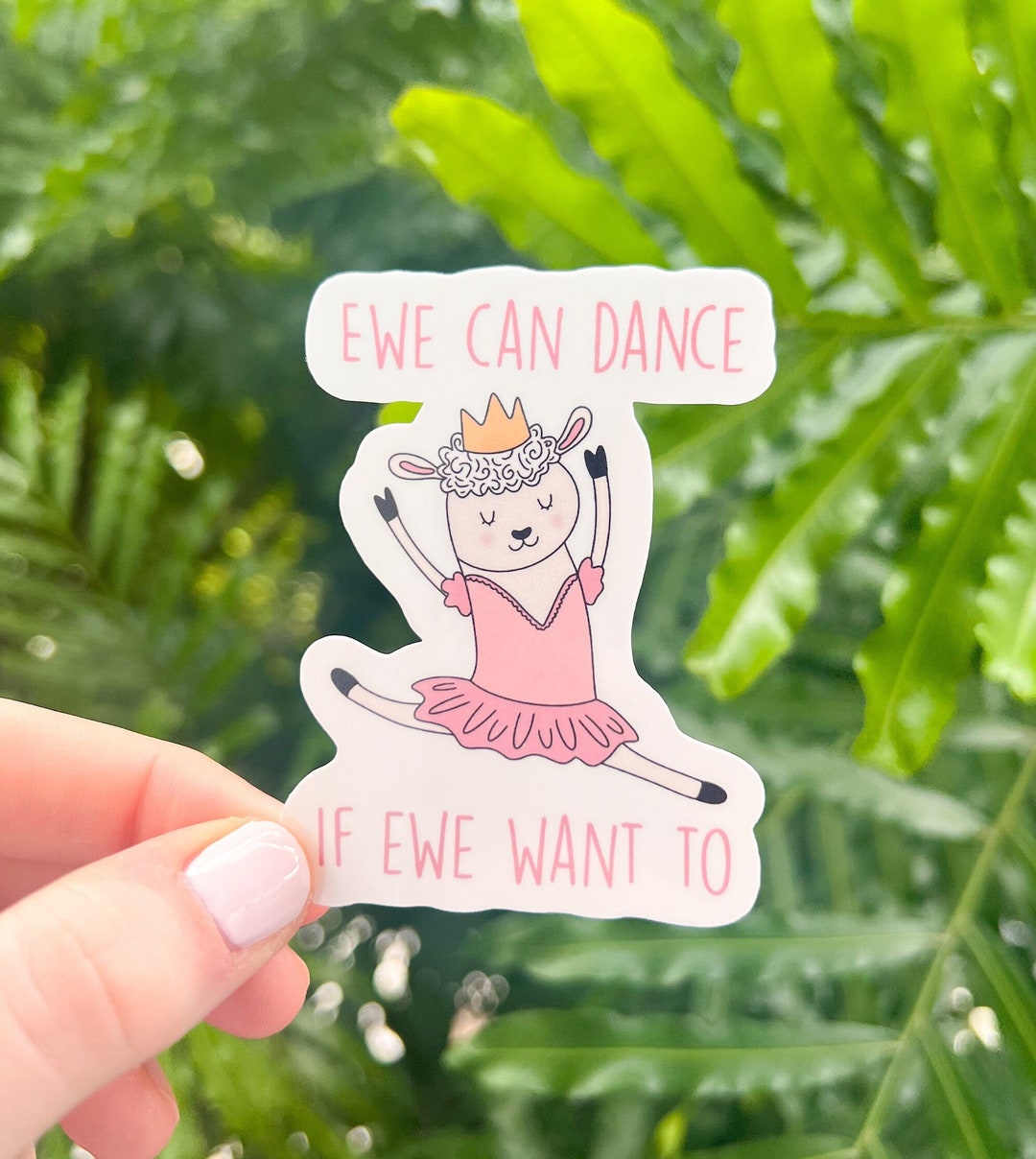 Ewe Can Dance If Ewe Want to Sticker, Dance, Dancer Sticker, Sheep ...