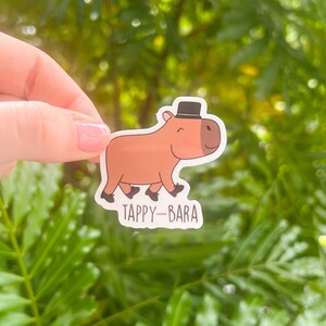 Tappy-bara Sticker, Dance, Tap, Capybara, Tap Dancer, Punny, Laptop ...