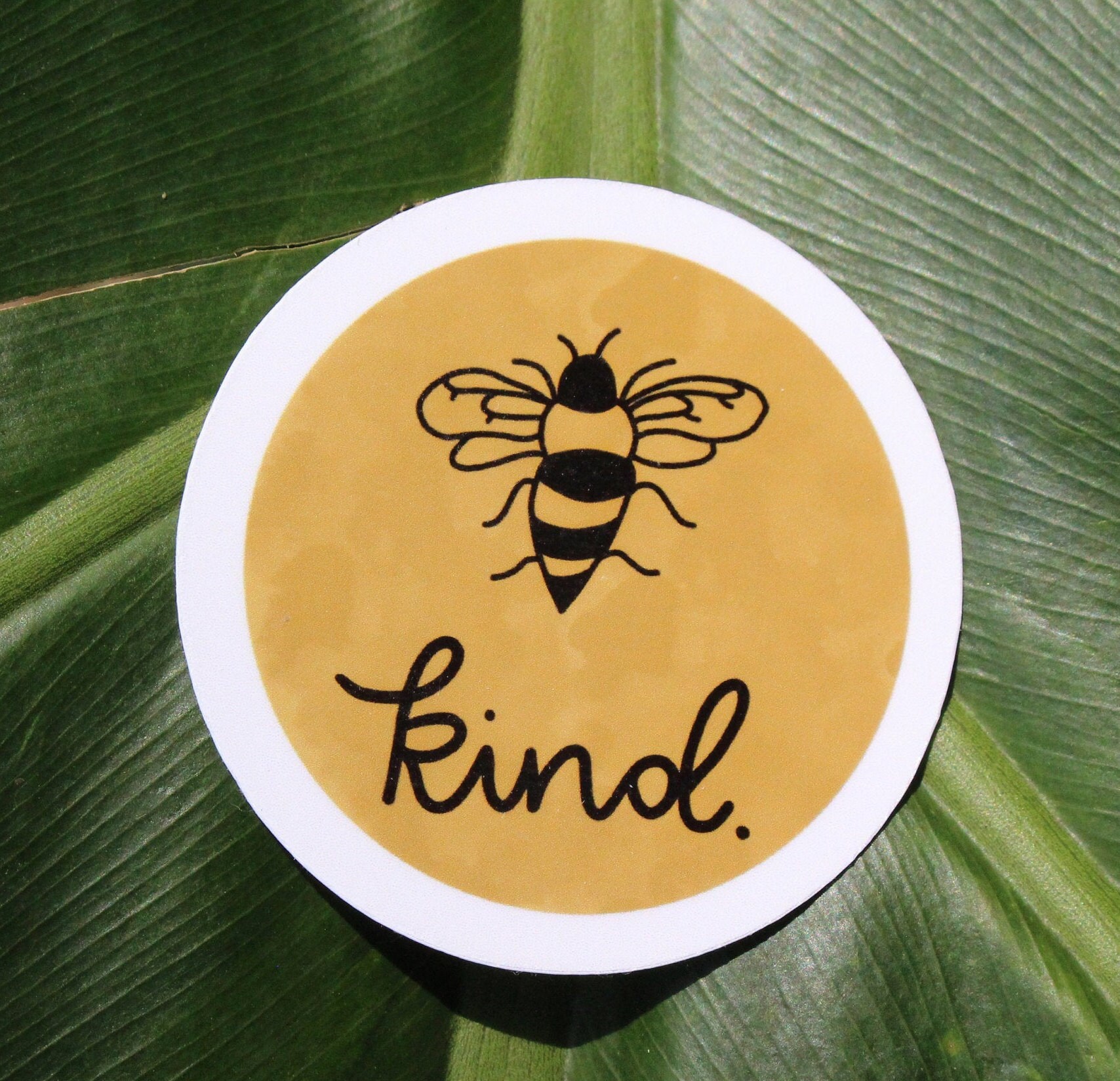 Bee Kind Vinyl Sticker Boho Simple Positive Laptop Sticker | Etsy