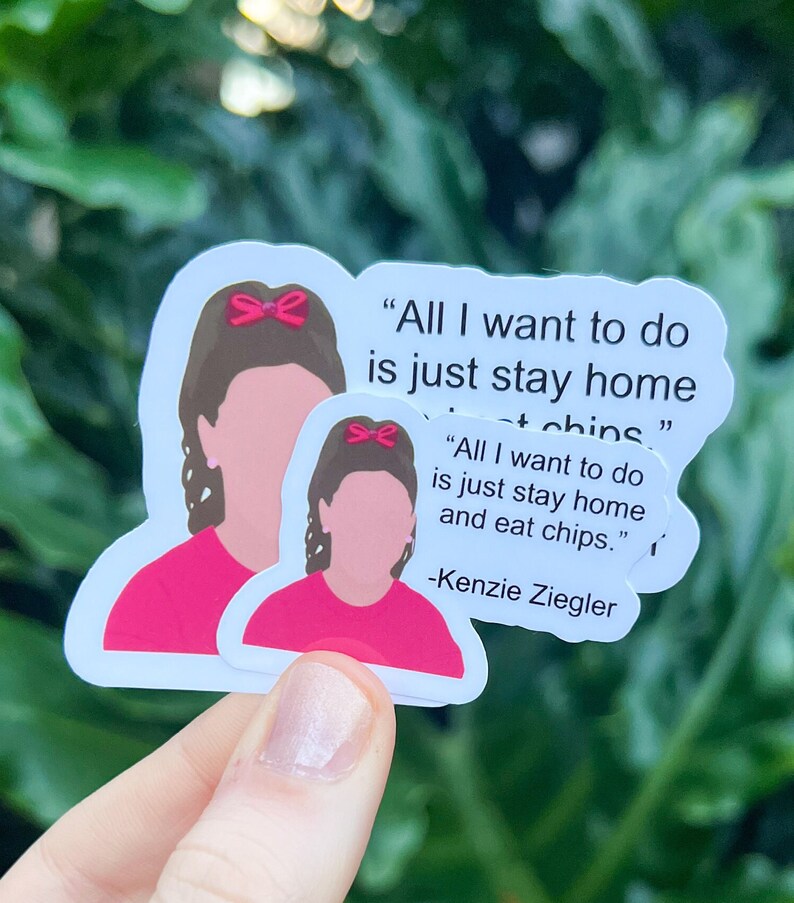 Dance Moms Sticker, Kenzie Ziegler Quote, Waterproof Laptop Decal - Etsy