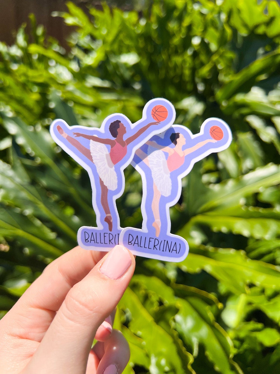Baller(ina) Sticker, Dance, Ballet, Ballerina, Basketball Sticker ...
