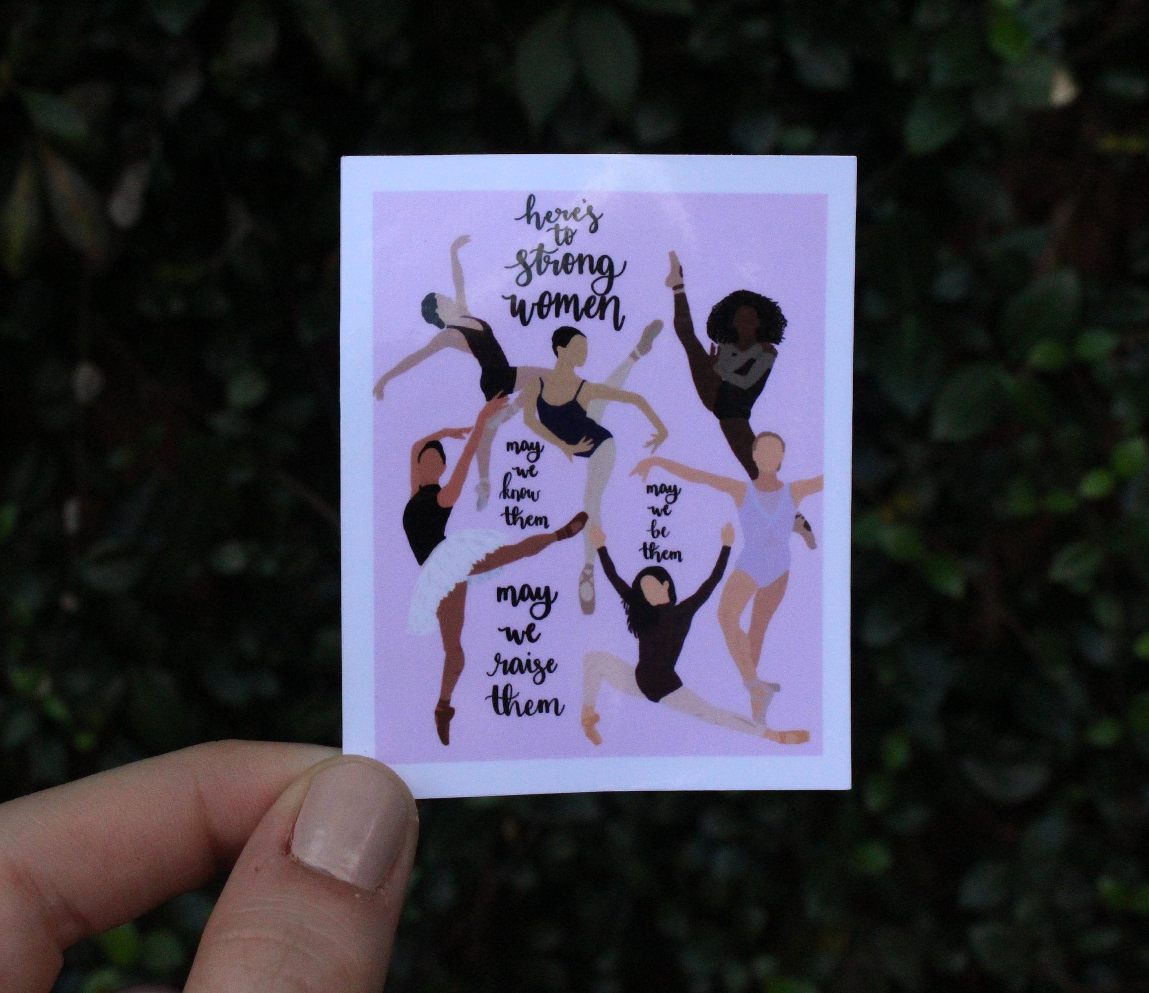 Here's to Strong Women Vinyl Sticker Dance Ballet | Etsy